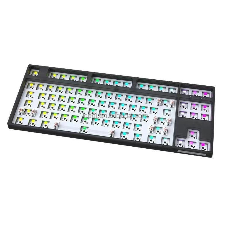 Factory Supple Custom 87 Key Mechanical Keyboard 3 Mode Wired /BT/2.4g ...