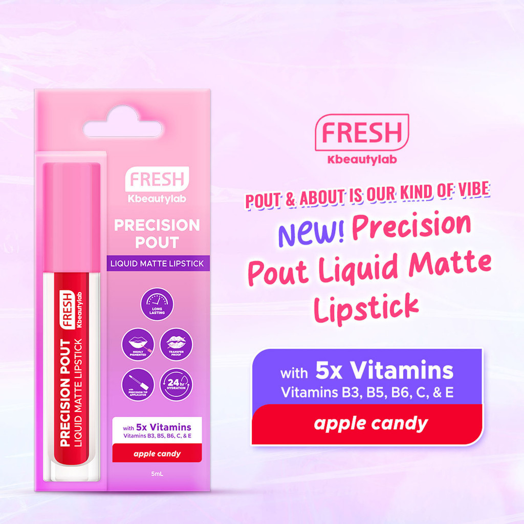 Fresh Kbeautylab Precision Pout Liquid Matte Lipstick Apple Candy 5mL ...