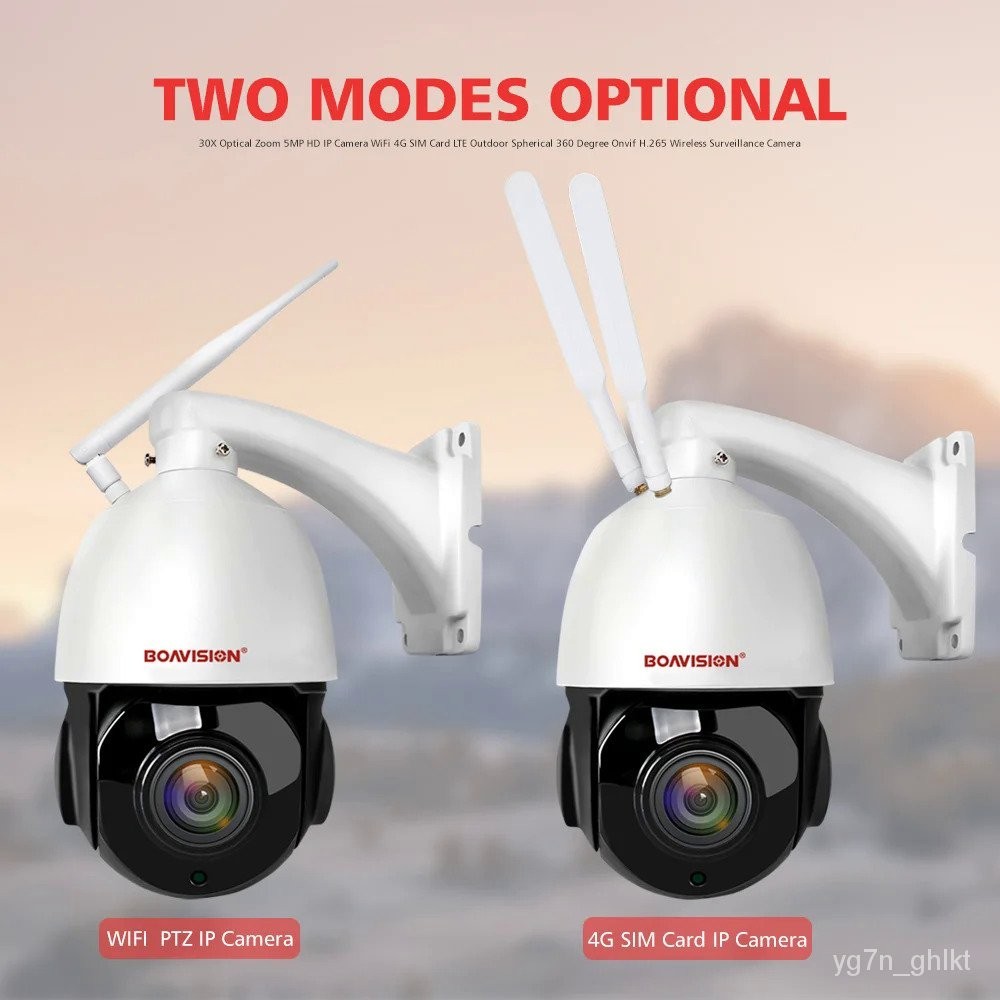 Outdoor IP Camera 5MP 4G Sim Card WIFI AI Auto Tracking 30X Zoom ...