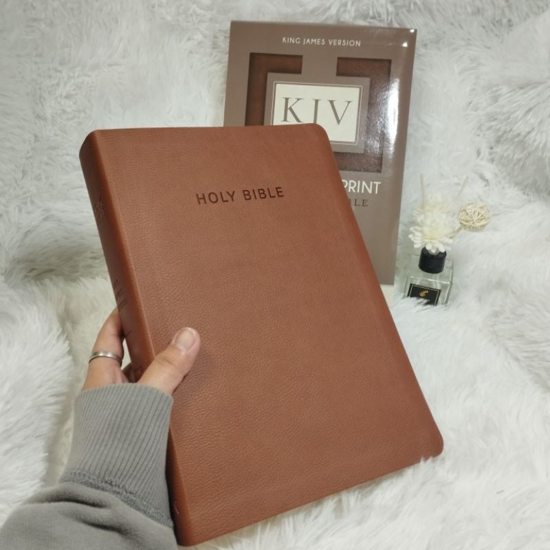 KJV Super Giant Print Bible,English,King James Version 1611 | Brown ...