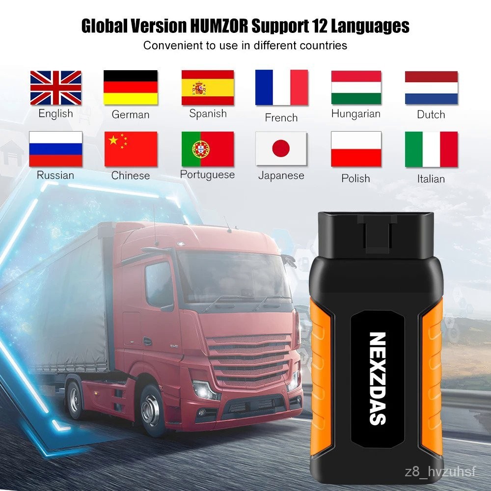 HUMZOR Truck Diagnostic Tool OBD2 Diagnostic Tools ND506 ODB2 Scanner ...