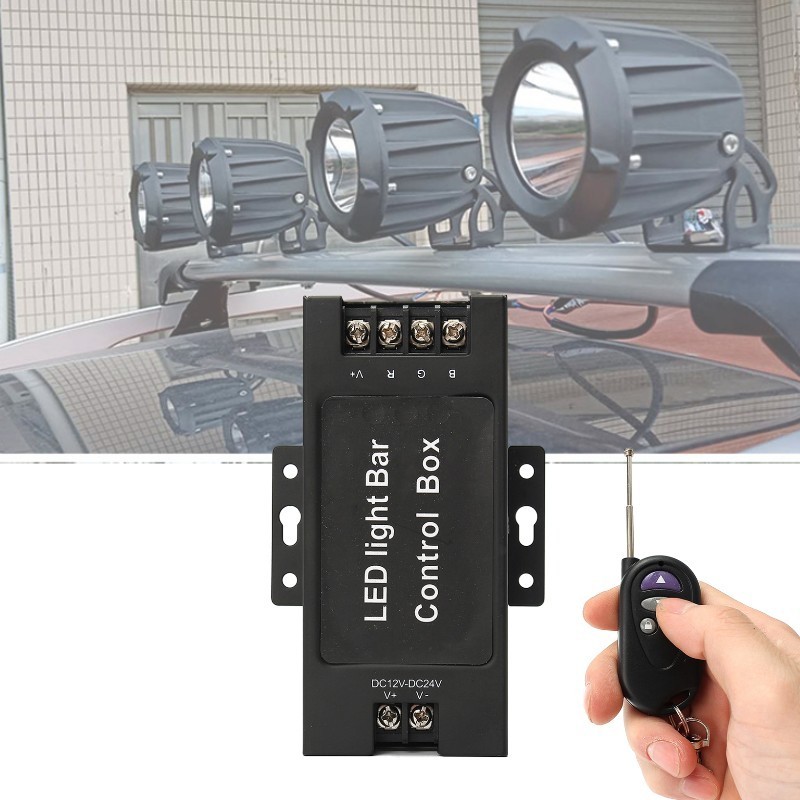 ☀12v 24v ledbar strobe module RF Remote switch 30A Relay Eagle eye led ...