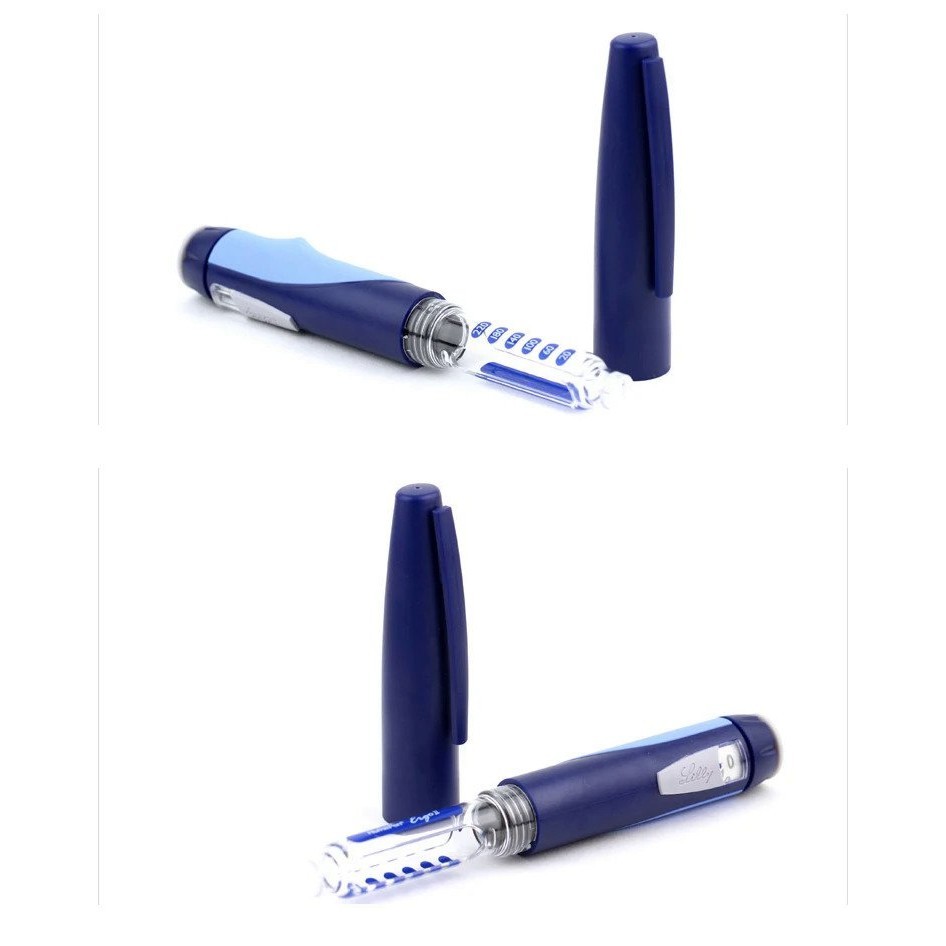 II pen type Insulin syringe with 7 pcs 6mm syringe needle Easy painless ...