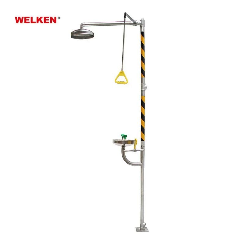 Combination Eyewash Shower Eye Wash Eye Safety ss304 ss304 Foot Control ...