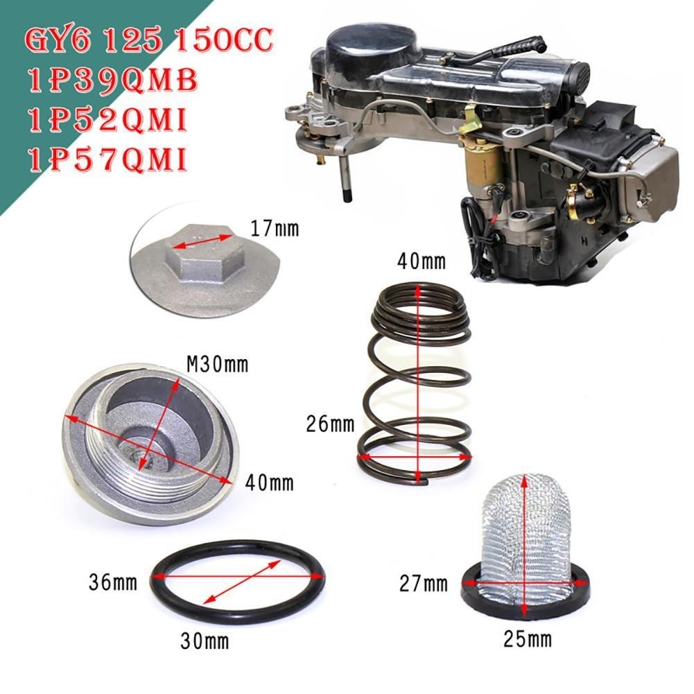 Oil Drain Plug Kit With Spring Filter Scooter Oil Filter Drain Screw ...