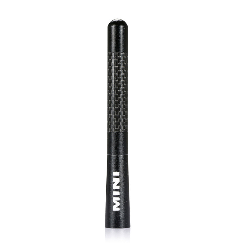 For Mini Car Roof Antenna Universal Decoration Carbon Fiber Aerial R55 ...