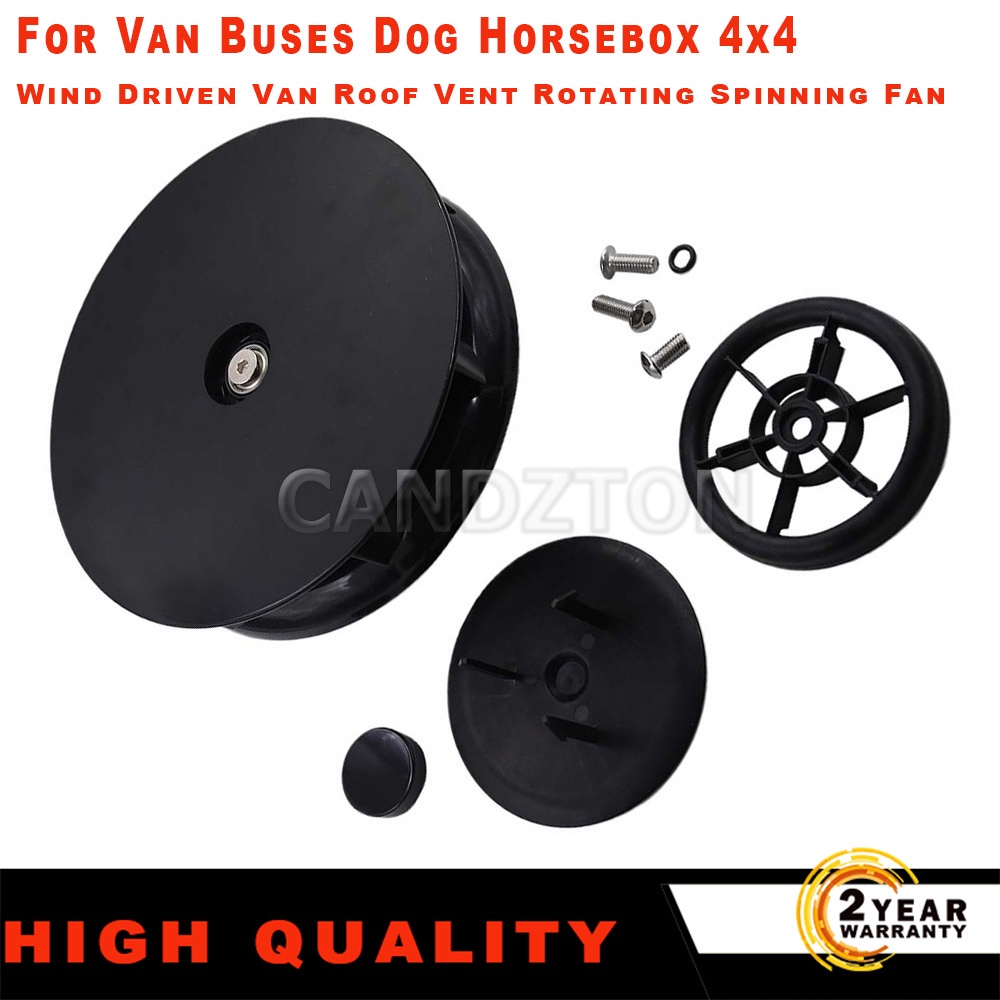 Small Low profile rotary roof vent for vans buses dog vans horse boxes ...
