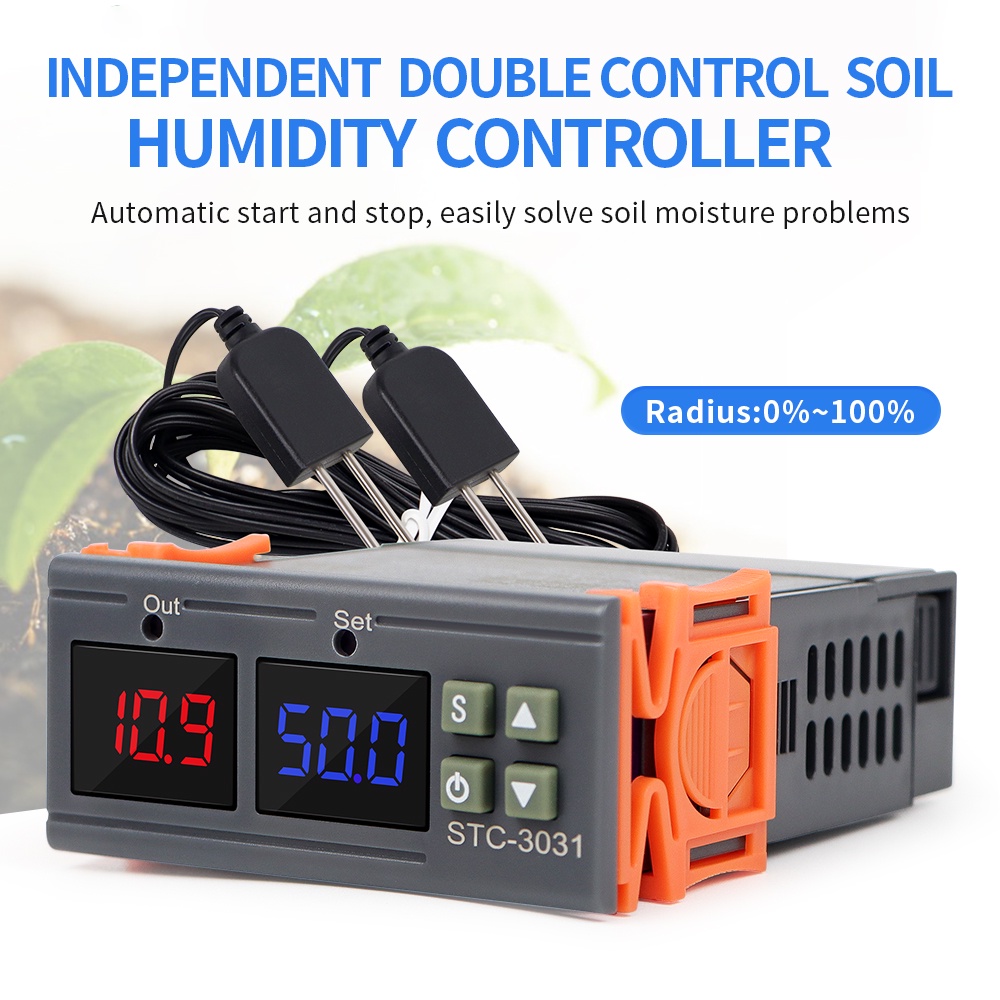 STC-3029/STC-3030/STC-3031 AC110-220V Dual Digital Humidity Control Hygrometer Incubator ...