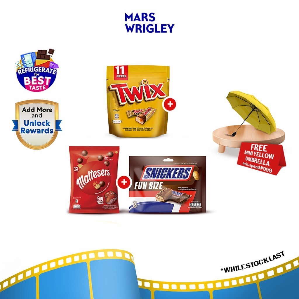 SNICKERS®, TWIX®, MALTESERS® Funsize [Bundle of 3] | Imported ...