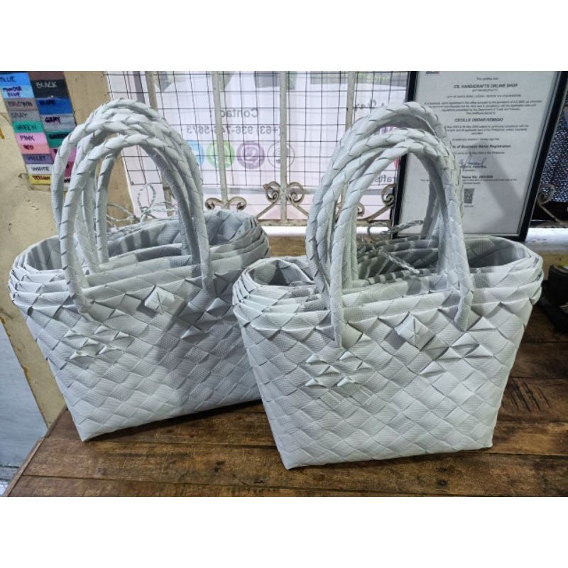 AVAILABLE ONHAND!! Plastic Bayong Bag Plain (Soft) 1center lock ...