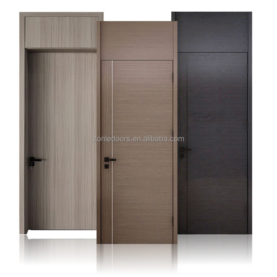 Customized Front Main Entrance Solid Wooden Door Modern Design Interior ...