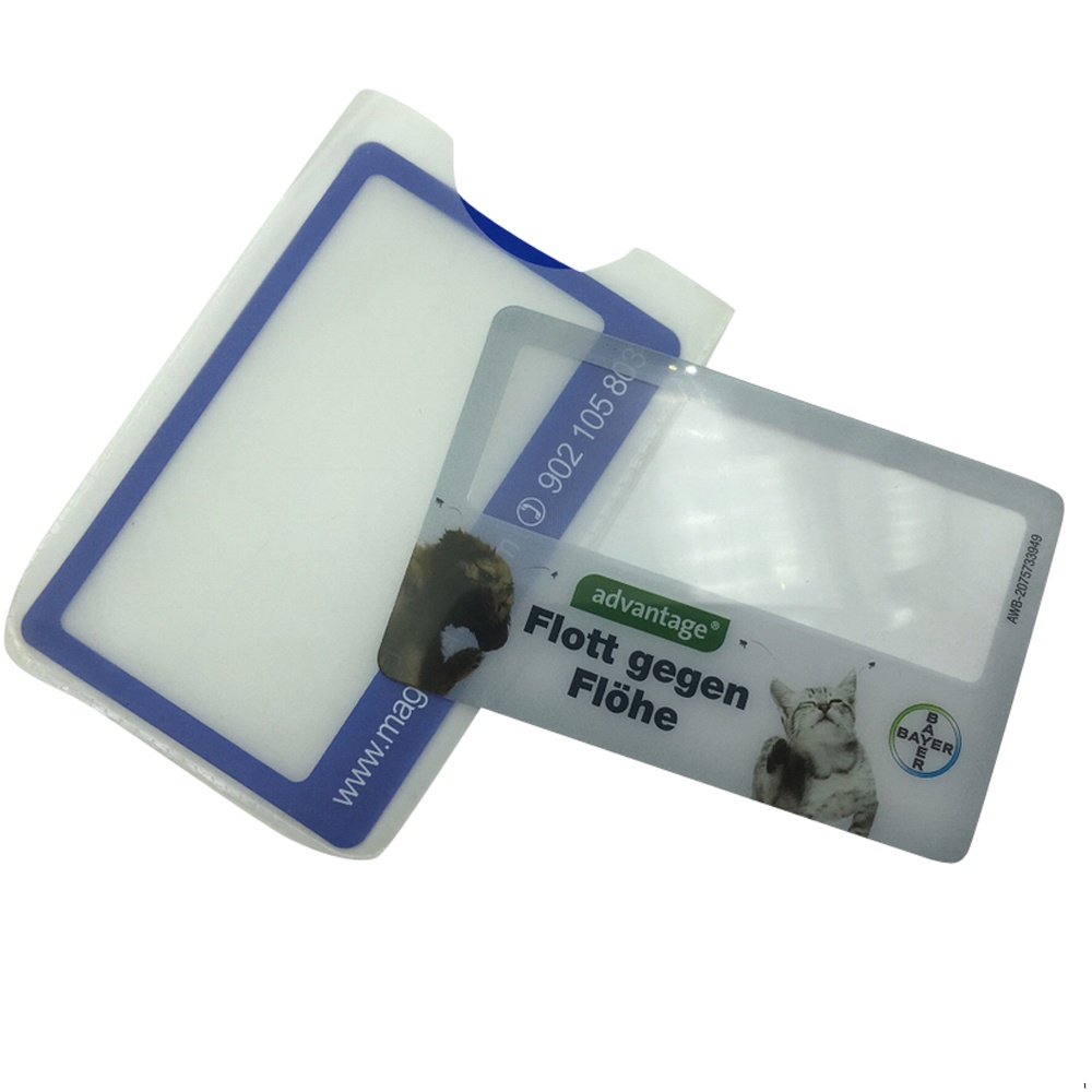 Customized Logo Credit Card Size Magnifying Glass Reading Magnifier for ...