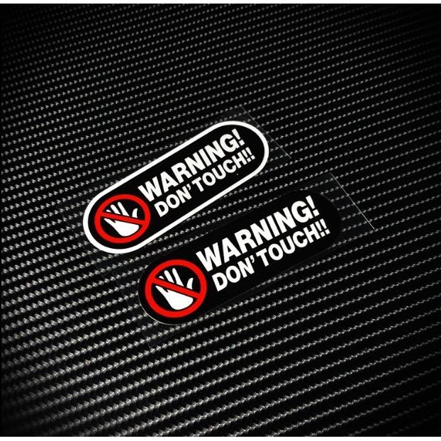 Warning Don't Touch Sticker Reflective Vinyl Warning Lable Car Sticker ...