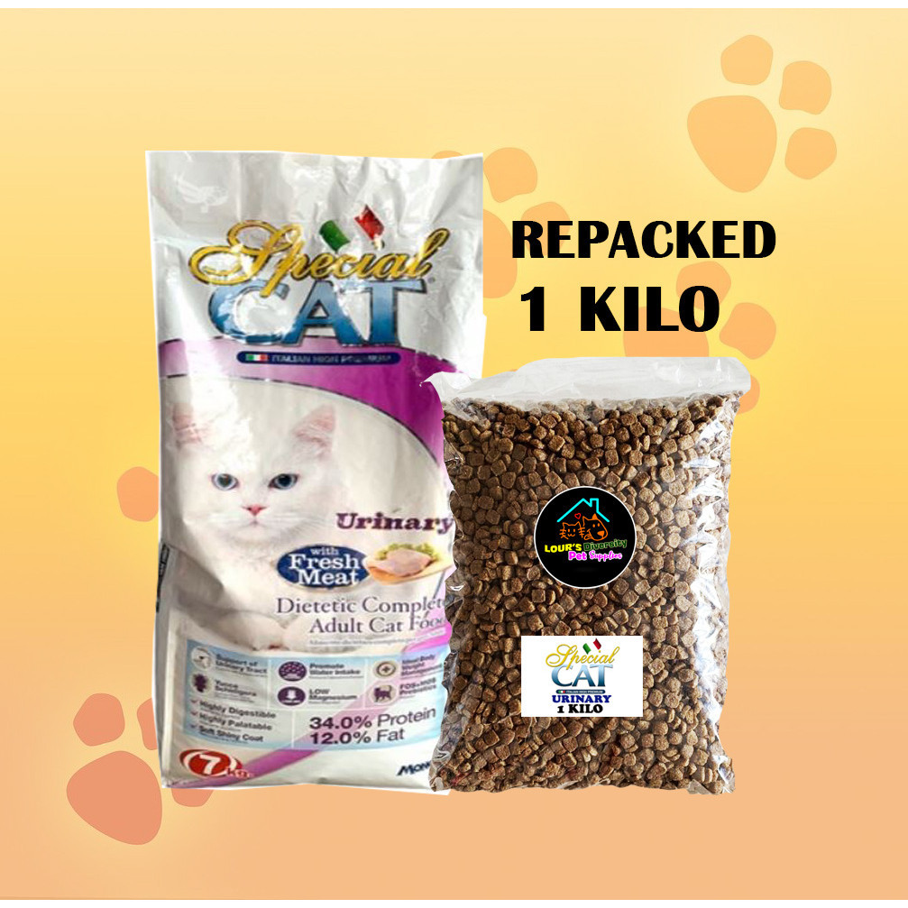 SPECIAL CAT URINARY 1kg Dietetic Complete Adult Cat Food - REPACKED ...
