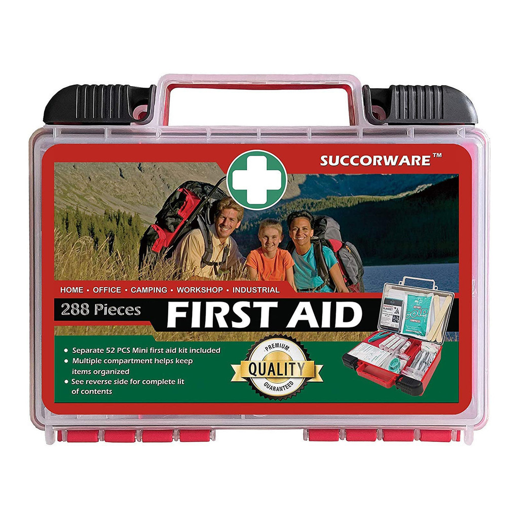 288 Pieces Hard Case First Aid Kit Box OSHA First Aid Emergency Kit for ...