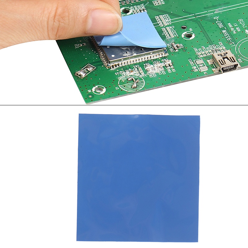 1pc 100mm*100mm*0.5mm GPU CPU Heatsink Cooling Conductive Silicone Pad ...