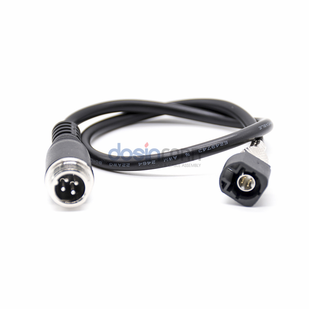HSD LVDS Cable HSD 4P A Coded Male to GX12 4P Plug Extension Cable | Shopee Philippines