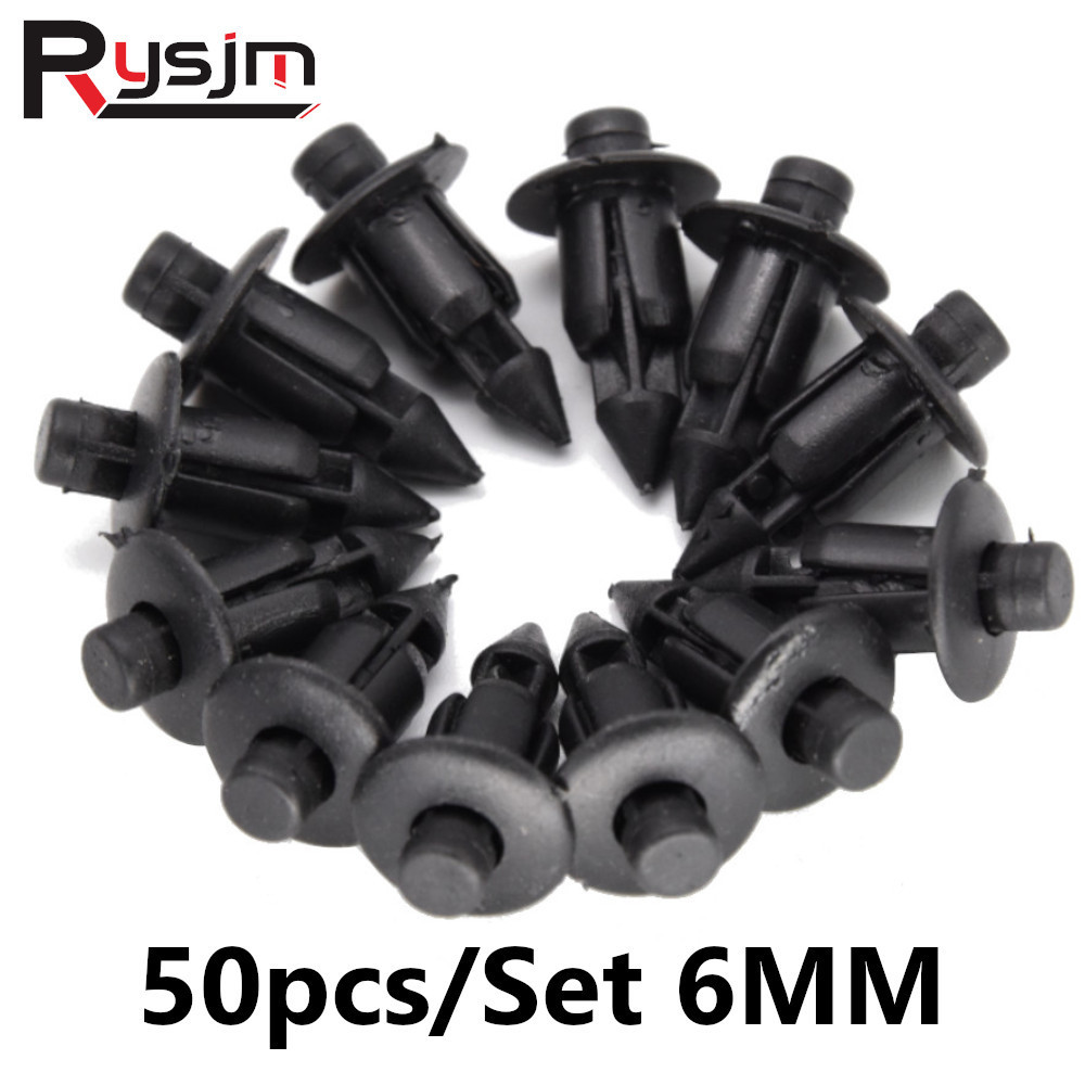 Plastic Rivet 50Pcs/set Door Trim Panel Clips Auto Fastener Retainer ...