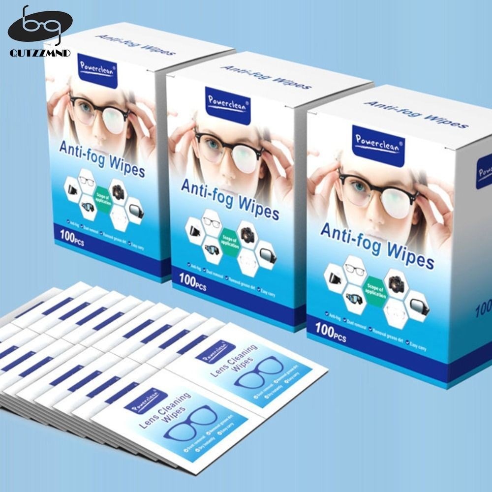 100Pcs/Box Glasses Cleaner Wet Wipe Disposable Anti Fog Misting Dust ... 100Pcs/Box Glasses Cleaner Wet Wipe Disposable Anti Fog Misting Dust ...