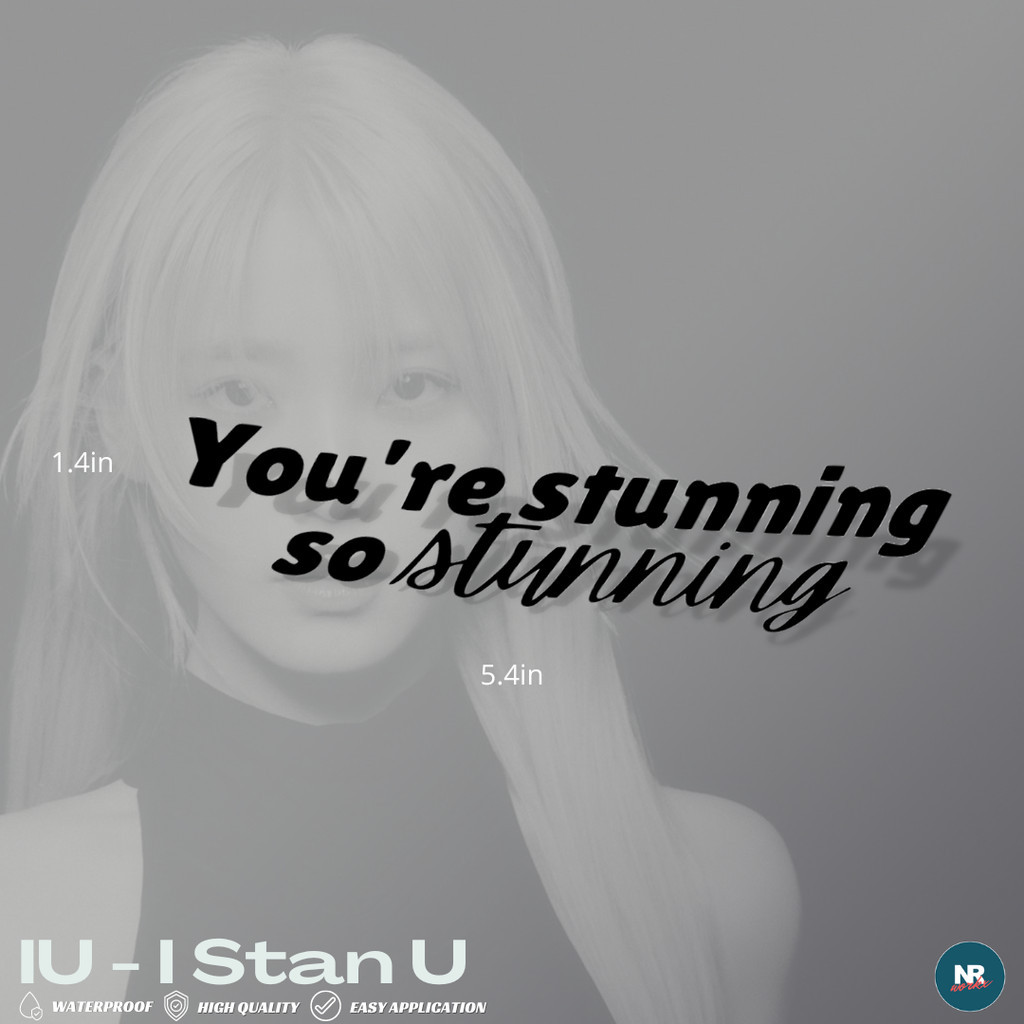 IU I Stan U Kpop Lyrical Vinyl Decal Lee Ji Eun Uaena Sticker | Shopee ...
