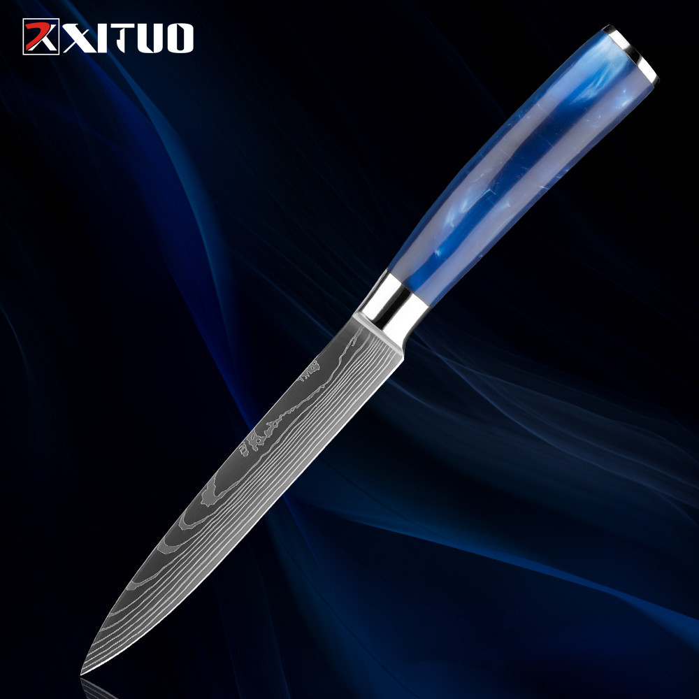 Kitchen Utility Knife, 5 Inch Small Chefs knife,Stainless Steel Kitchen ...