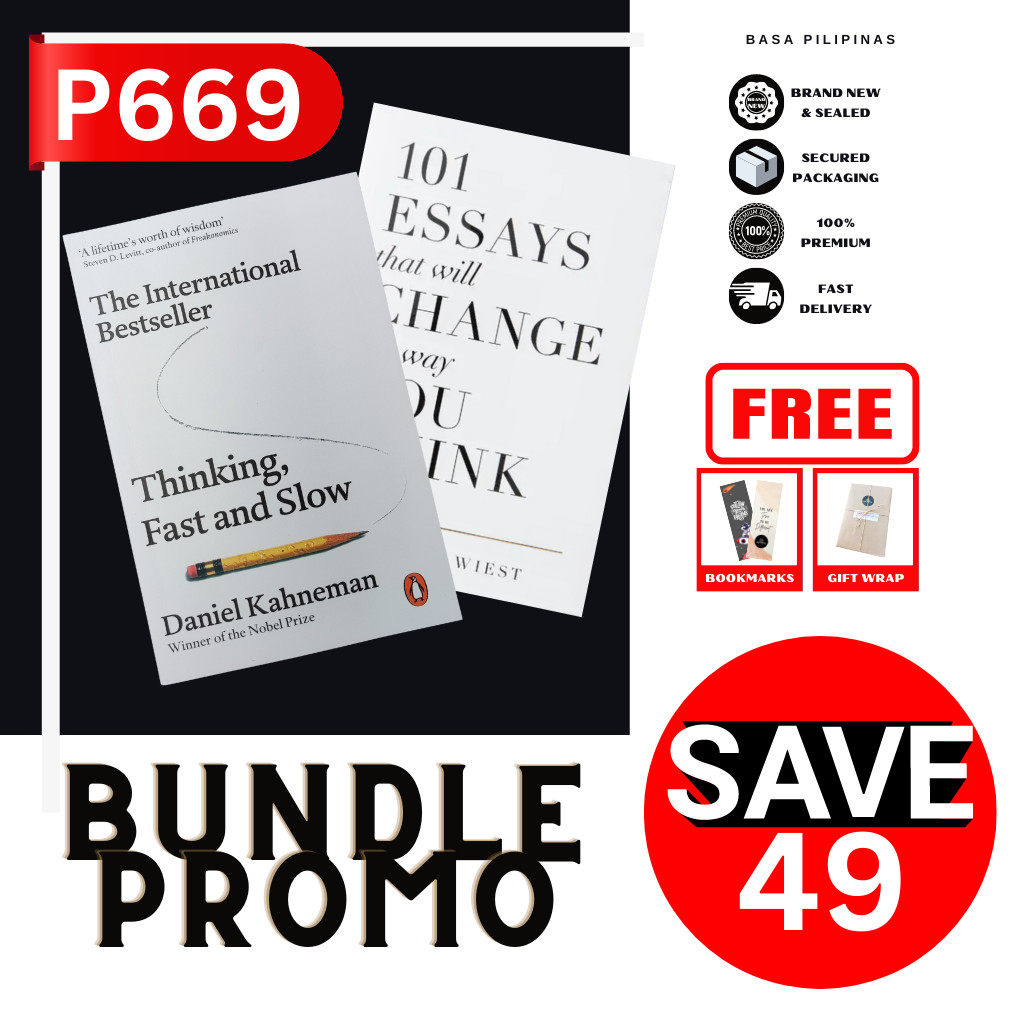 BUNDLE (Premium): Thinking Fast and Slow + 101 Essays by Brianna Wiest | Basa Pilipinas | Shopee ...