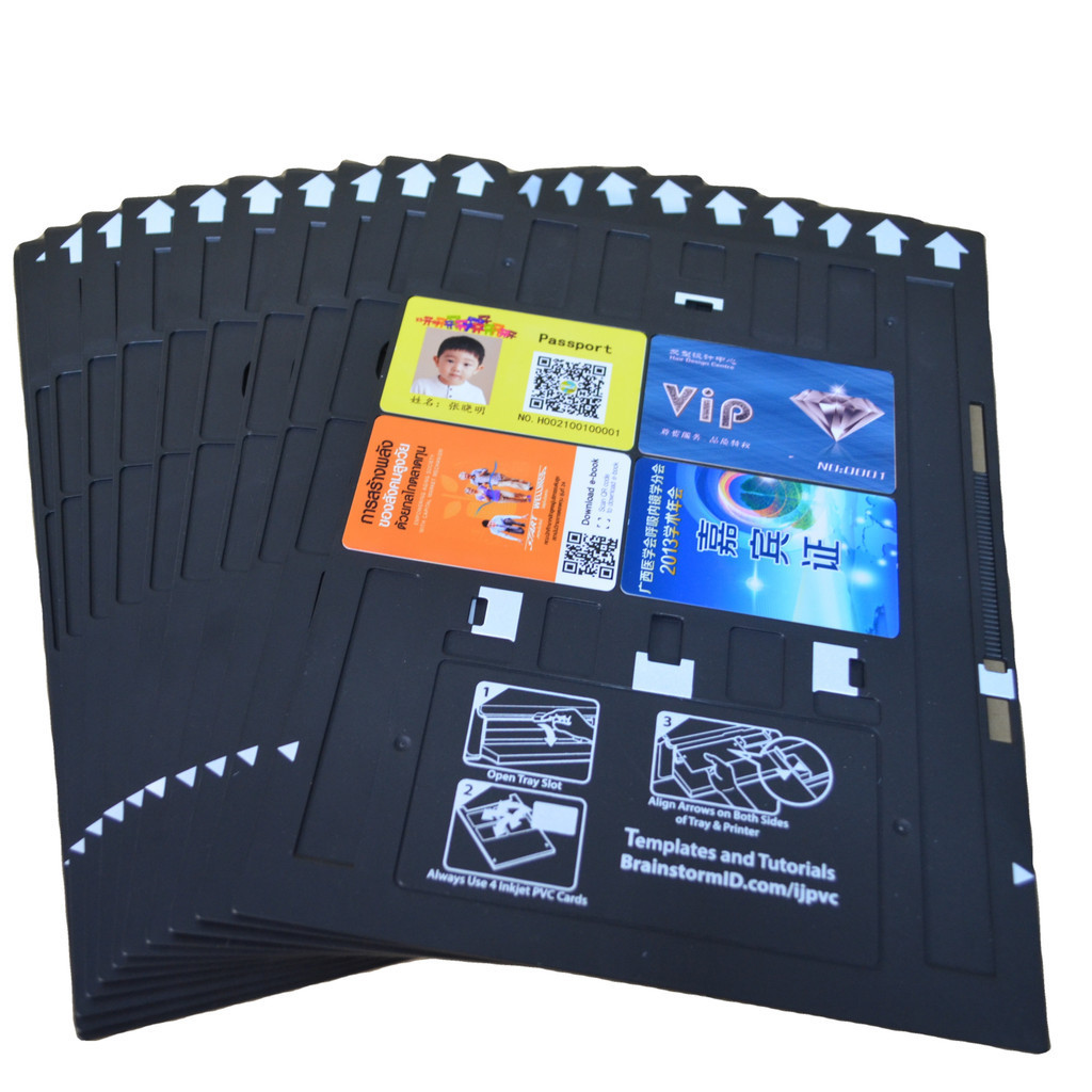 Direct supply PVC ID Card Printer Tray For Ep L800 L805 L850 R390 R290 ...