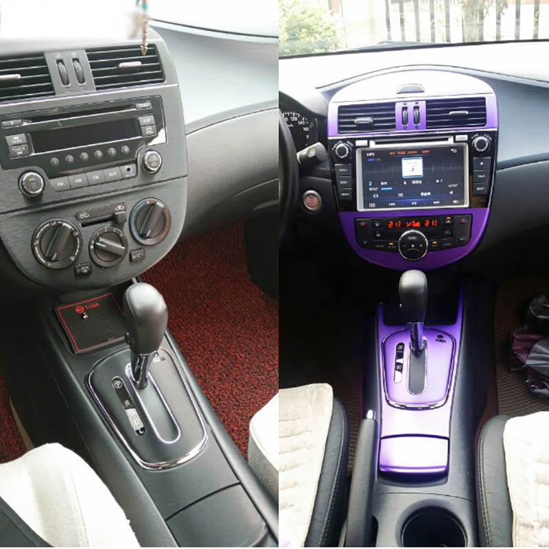 ♠Car-Styling New Car Interior Center Console Color Change Carbon Fiber ...