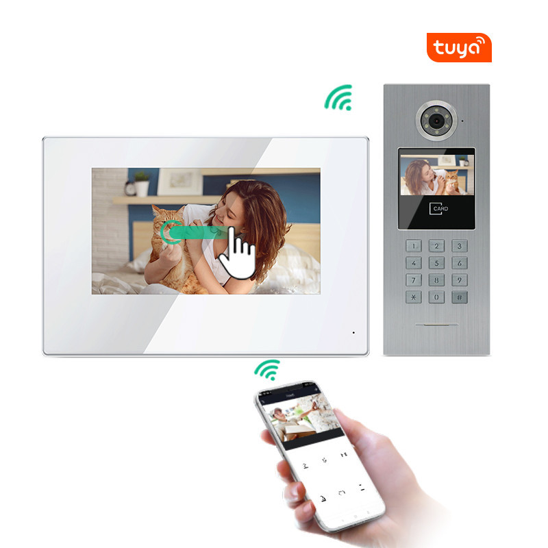 Genuine Joytimer new touch screen muliti apartments TCP IP video door ...