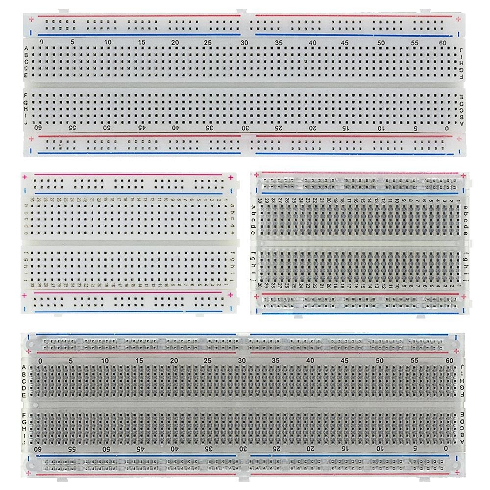 400/830 Points Breadboard 830 points Breadboard MB-102 Solderless PCB ...