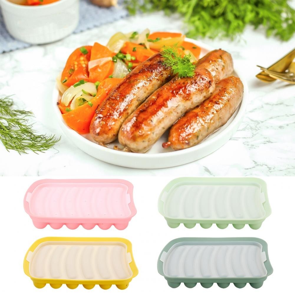 ۞Sausage Molds Non-stick Silicone Sausage Mold Healthy Fun Food Making ...