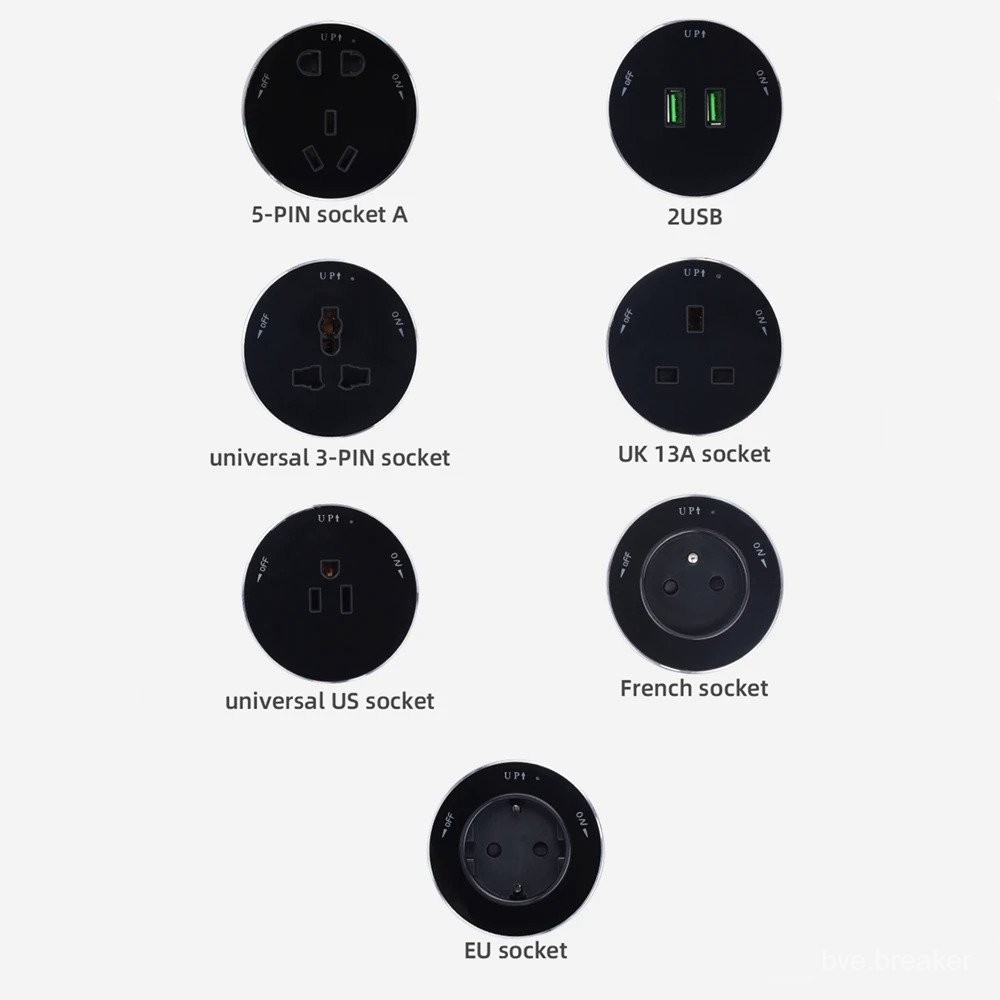 CNC Power Track Socket for P3-Track PRG Smart Home Appliances Popular UK US EU AU FR Wall ...