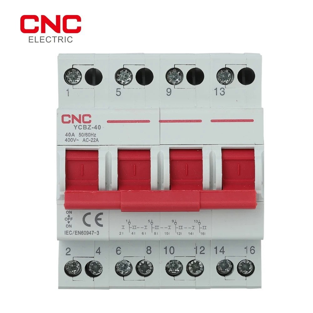 CNC 4P Changeover Switch Disconnectors Switch 40A 50/60Hz Load and ...