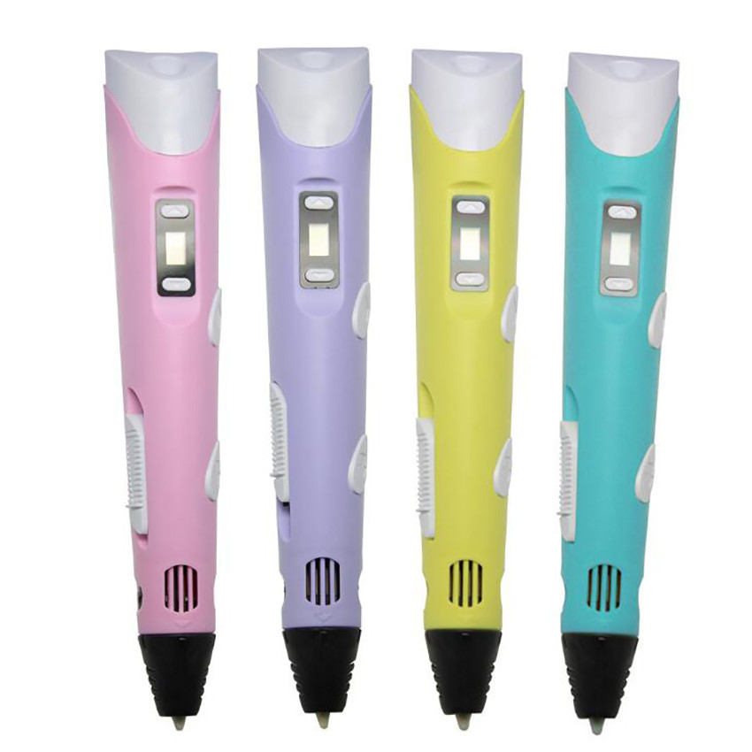 ♠LED Display DIY 3D Printing Pen for Arts & Crafts, Nozzle 0.7mm 3D ...
