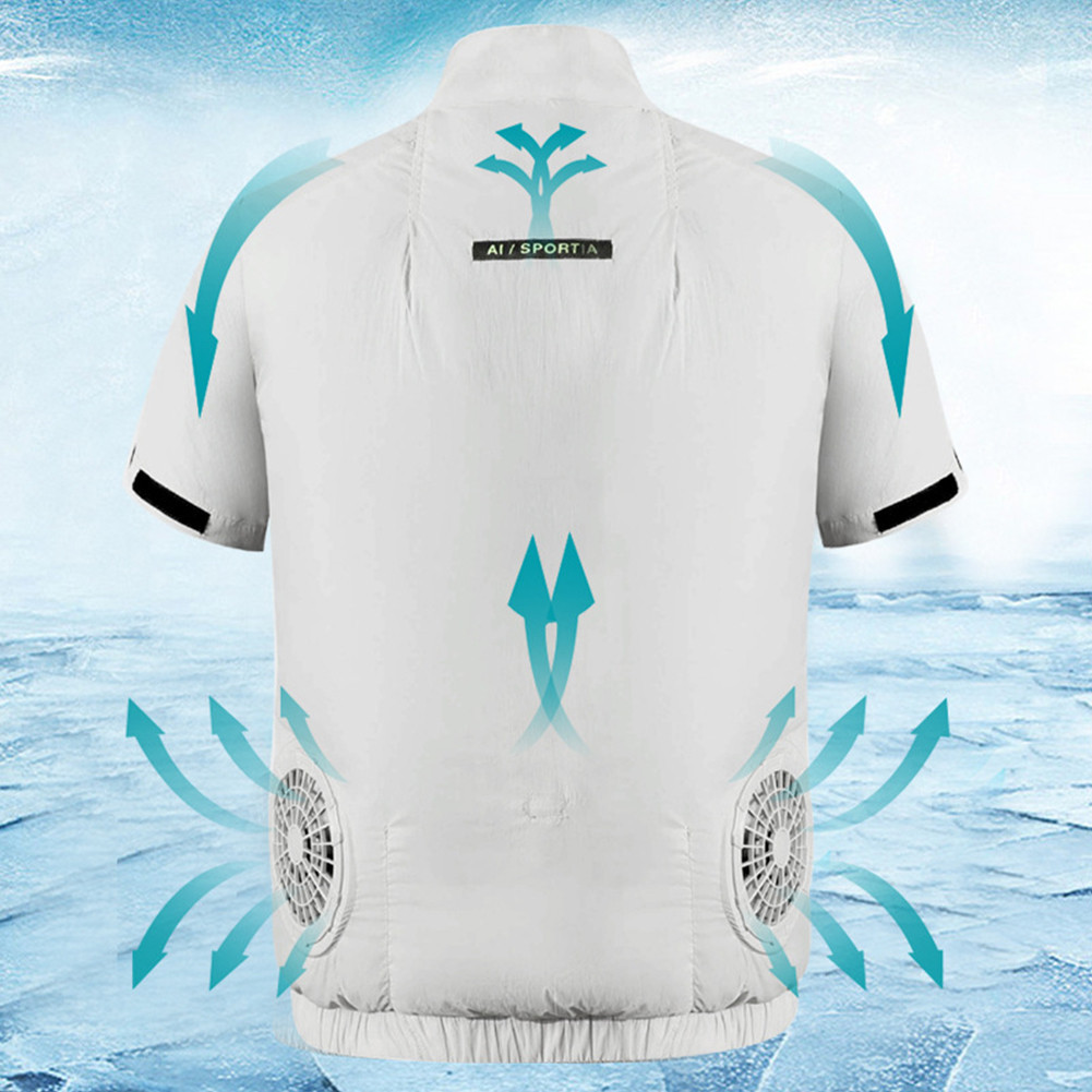 Cooling Fan Vest Wearable Air Conditioner Vest 3 Gear Speed Summer Air ...