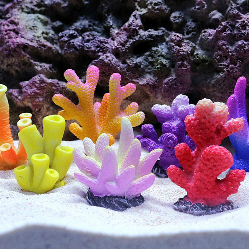 ⓞArtificial Coral Fish Tank Decoration Emulates Starfish Resin Reef ...