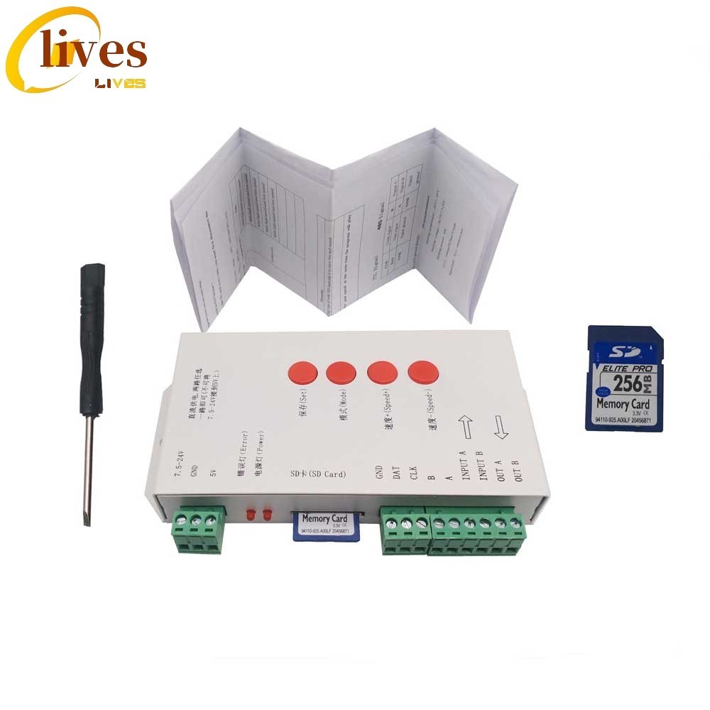 LED Pixel Controller Parts Programmable Replacement T1000S 16*7.5*2.3cm ...