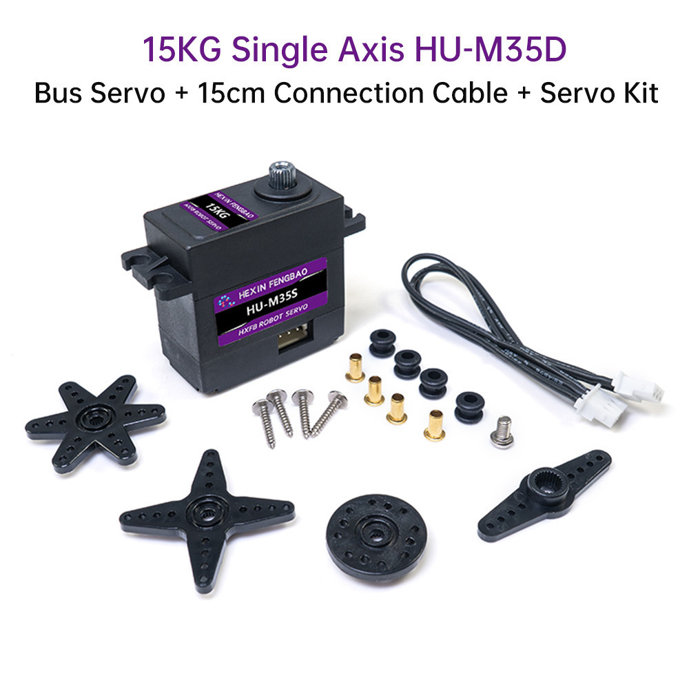 ⚡Robot Servo 15KG Serial Bus Servo Metal Gear Smart Digital Servo Motor For Robot Mechanical Ar ...