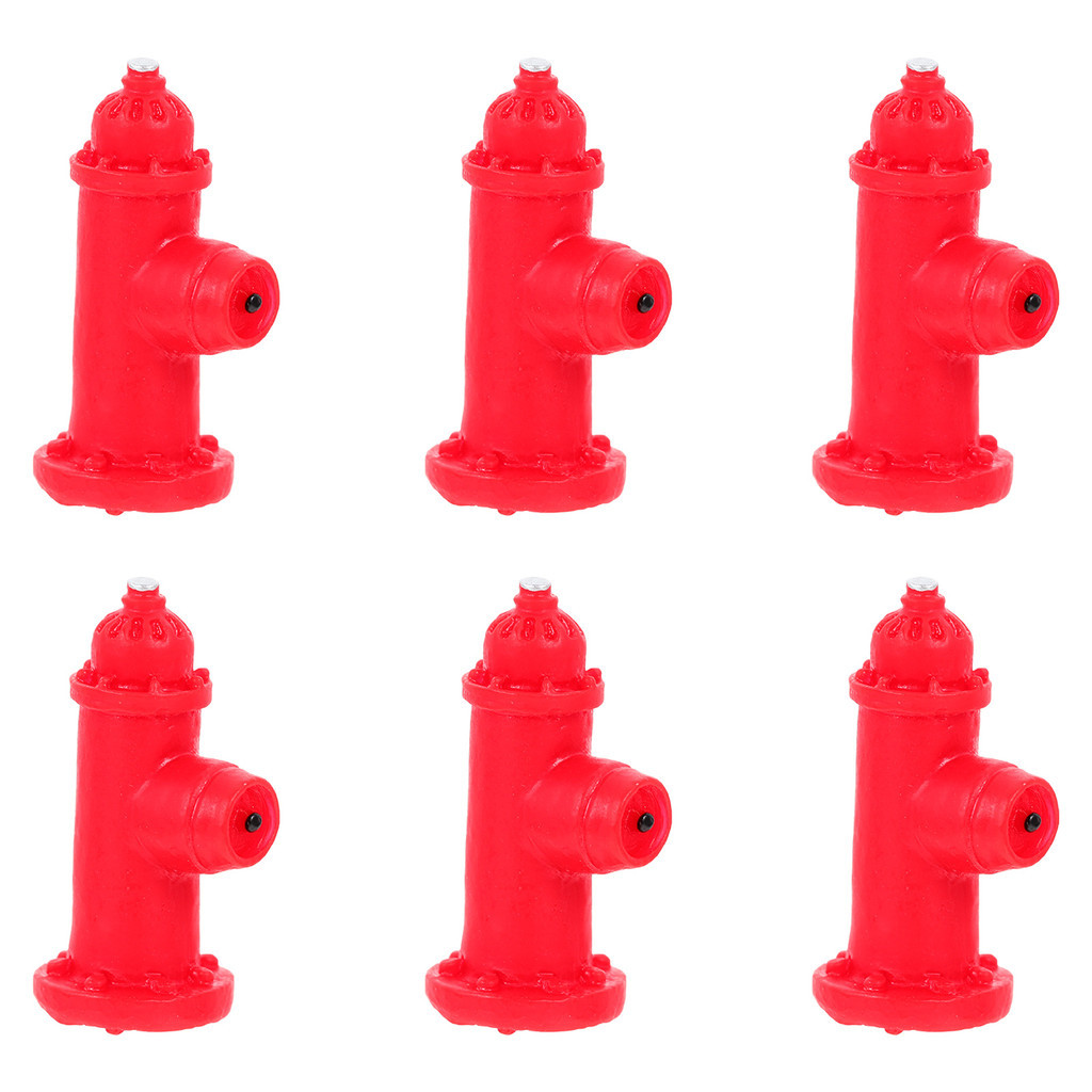 웃Small Fire Hydrant Decor DIY Landscape Model Simulated Traffic Sign ...