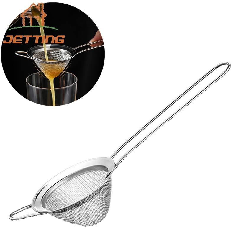 ☈Fine Mesh Stainless Steel Conical Strainer Cocktail Bar Strainer ...
