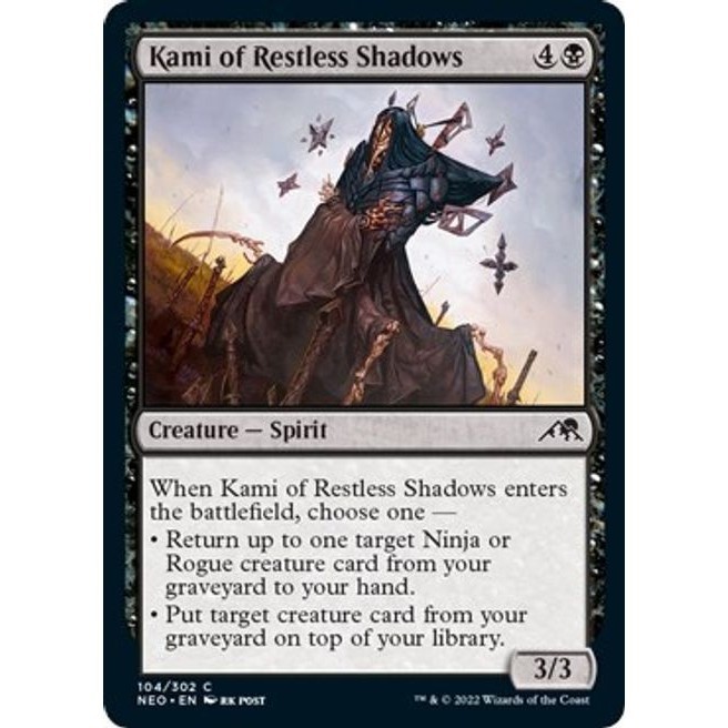 Kami of Restless Shadows - Magic The Gathering (MTG) | Shopee Philippines
