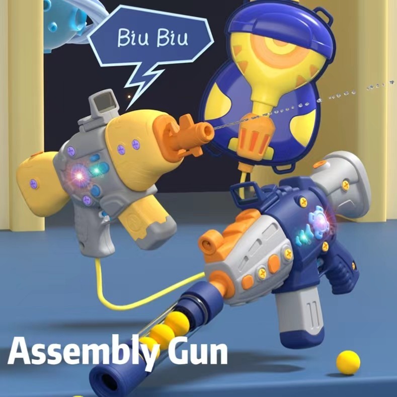 Creative Assembly Guns Electric Water Soft Bullet Squirt Acousto-optic ...