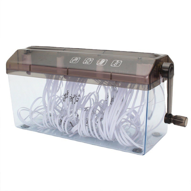 ♠Manual Shredder A4 Mini Hand Shredder Small Office Shredder Desktop ...