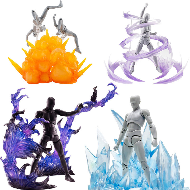 Anime Special Effects Flame Model Vegeta Shoto Todoroki Action Figures ...
