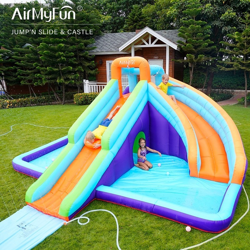 New Design Summer Longer Bounce Slide Water Inflatable Swimming Pool ...