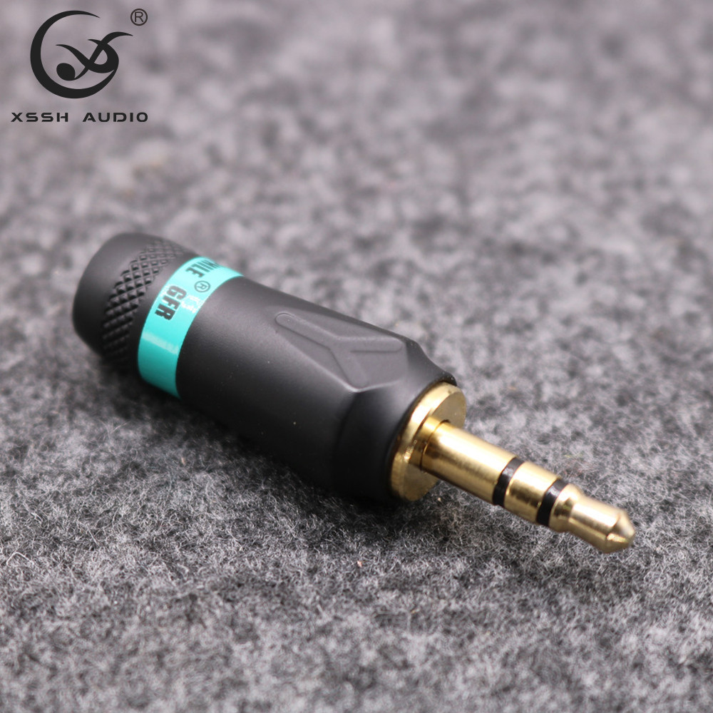 ♥Male Earphone Headphone Plug YIVO Hi-end Gold Plated Audio 10pcs 3.5mm ...