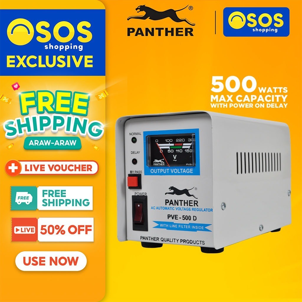 PANTHER Original 500W AVR w/ Power on Delay Automatic Voltage Regulator ...