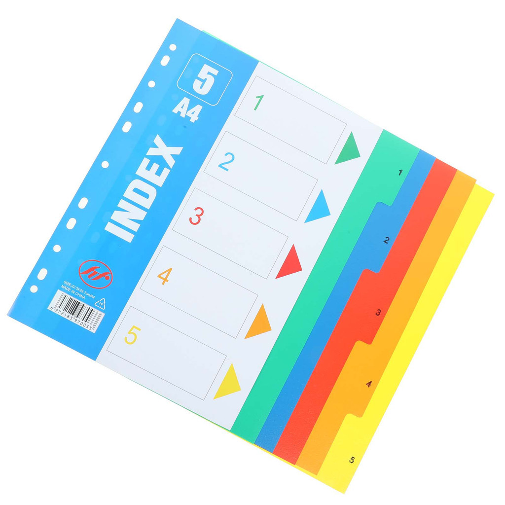 Index Separator Page Office Supplies Workiut A4 Binder Dividers Folder ...