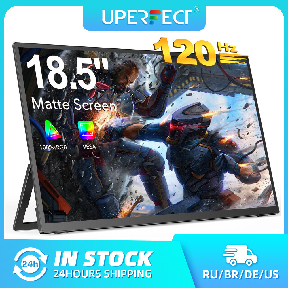 UPERFECT 120hz 18.5 inch Ultra-Slim Portable Monitor 100% sRGB 1080P ...