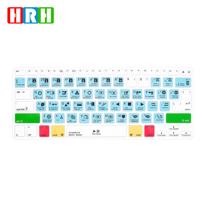 웃HRH Slim Shortcut Silicone Keyboard Cover Protector Skin Case For ...